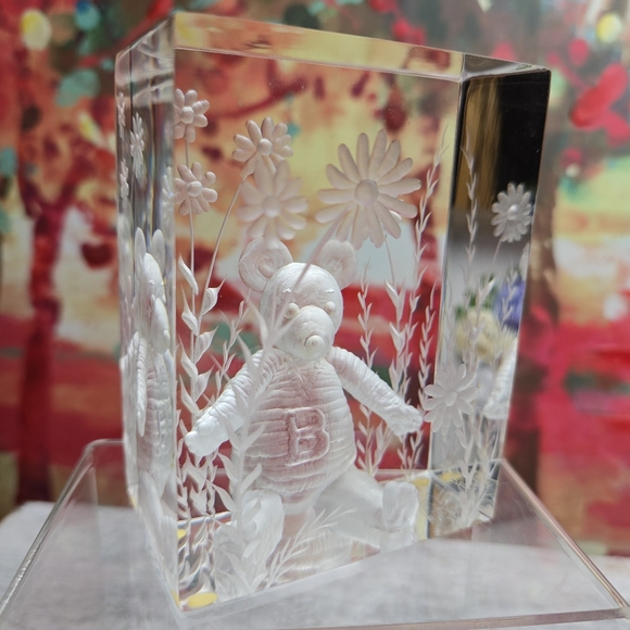 FRA | Accents | Vintage Frank Albrecht Signed Bear Lucite Etching ...